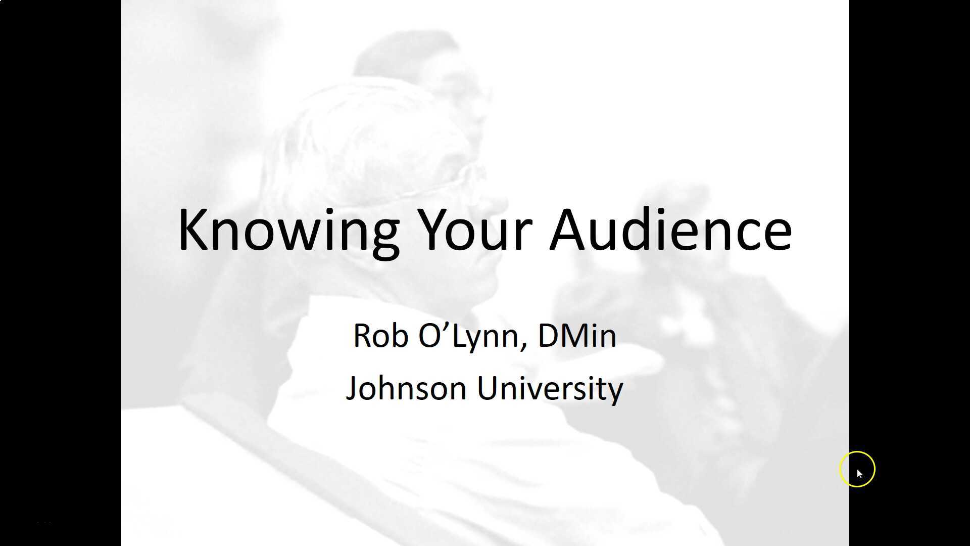 Knowing Your Audience