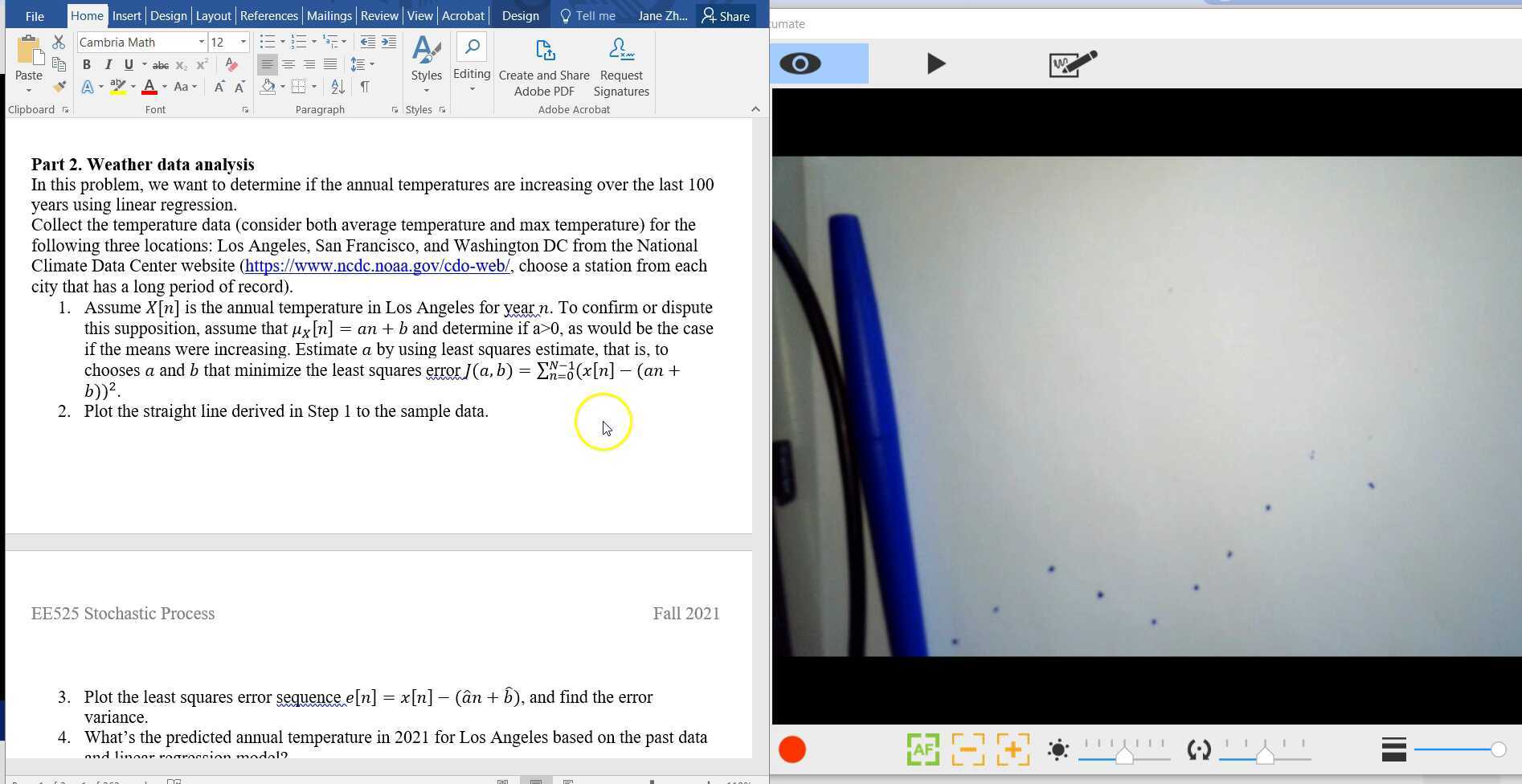EE 525 Lecture 8 - Project 2 Part 2