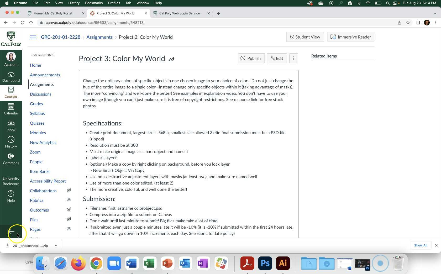 GrC 201 Project 03 Color My World