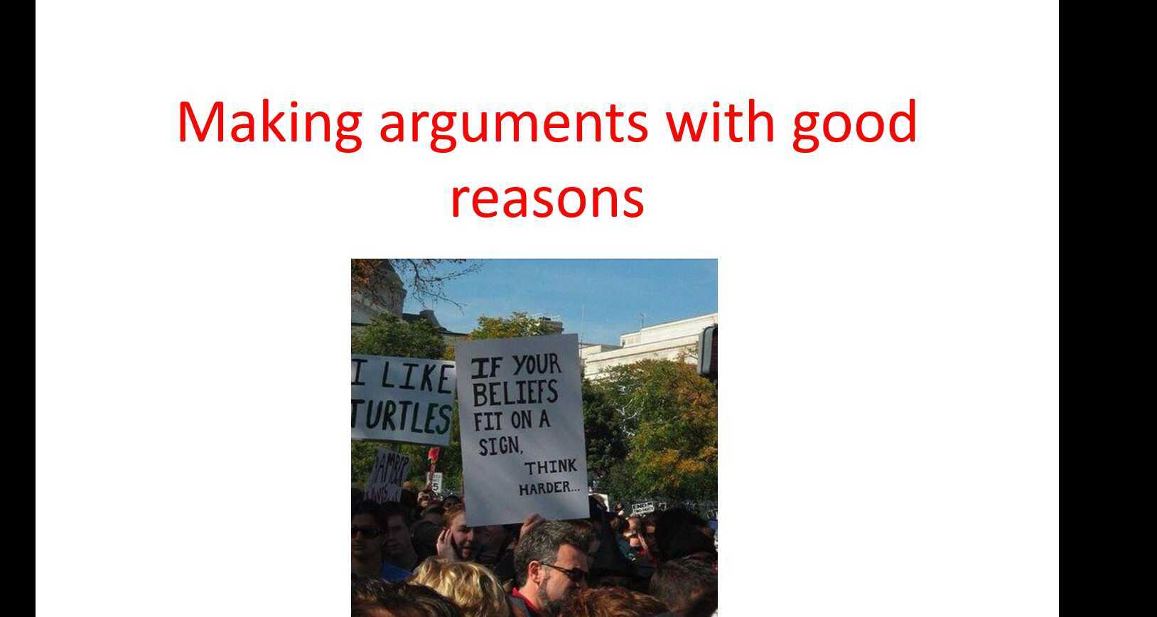 making arguments