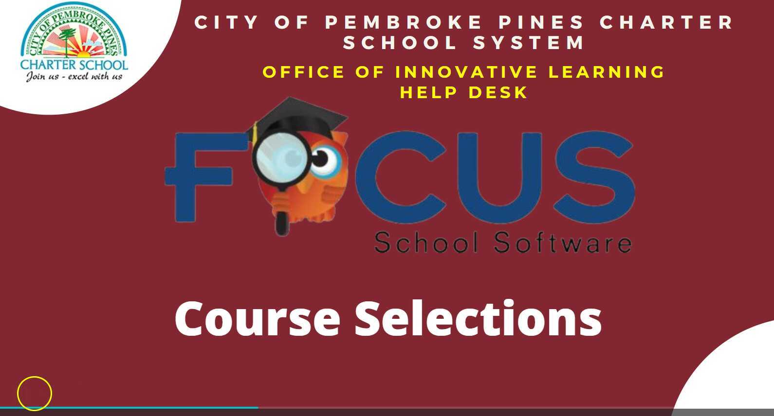Selecting courses in FOCUS for MS Students