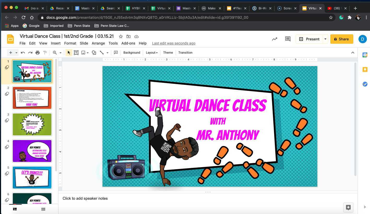 Virtual Dance Class | 1st/2nd Grade | 03.15.21