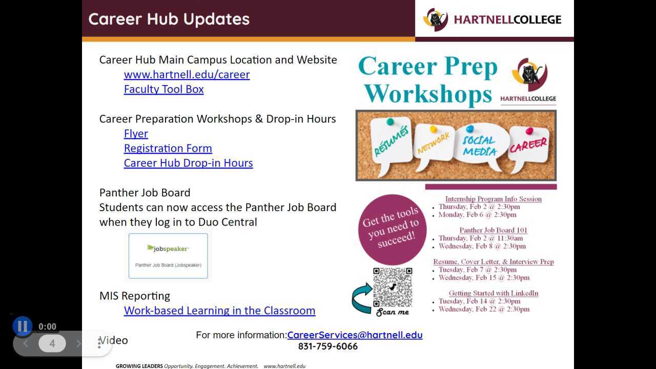 SP23 Career Hub Updates