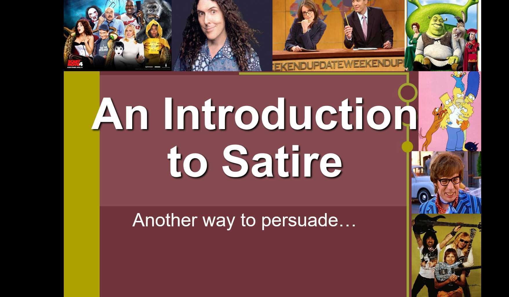 Satire ppt explanation