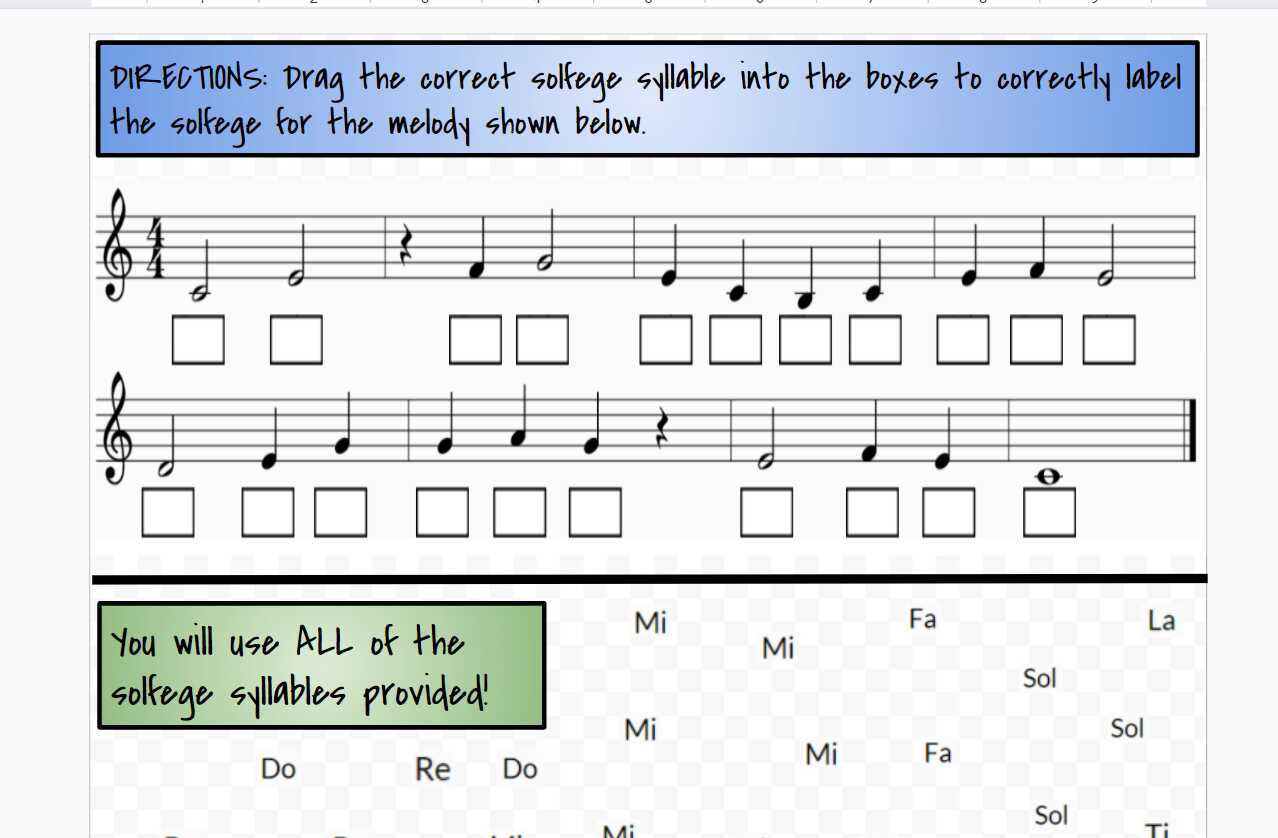 Labeling a Melody with Solfege Drag & Drop Help Video