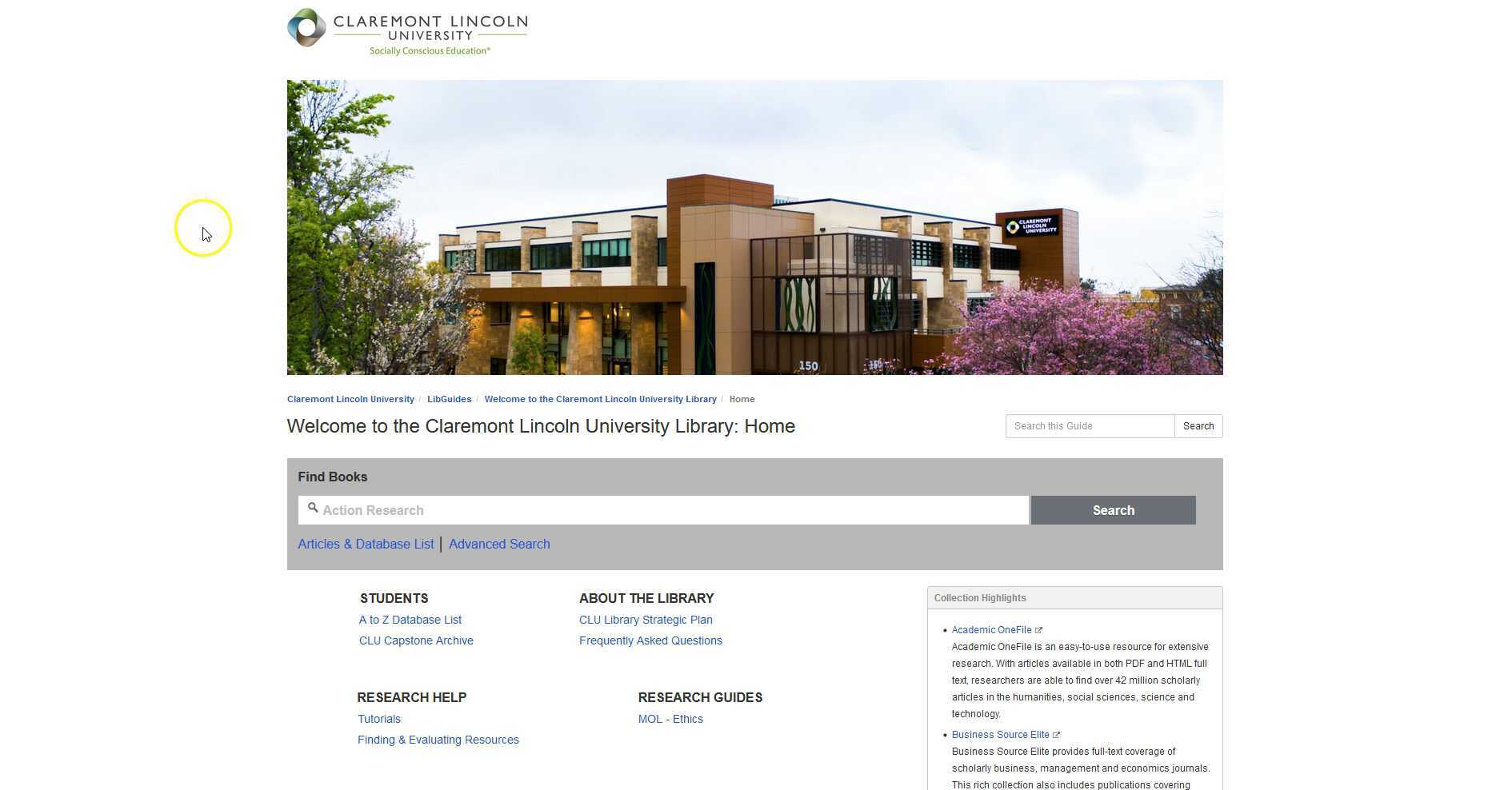 Welcome to the CLU Library