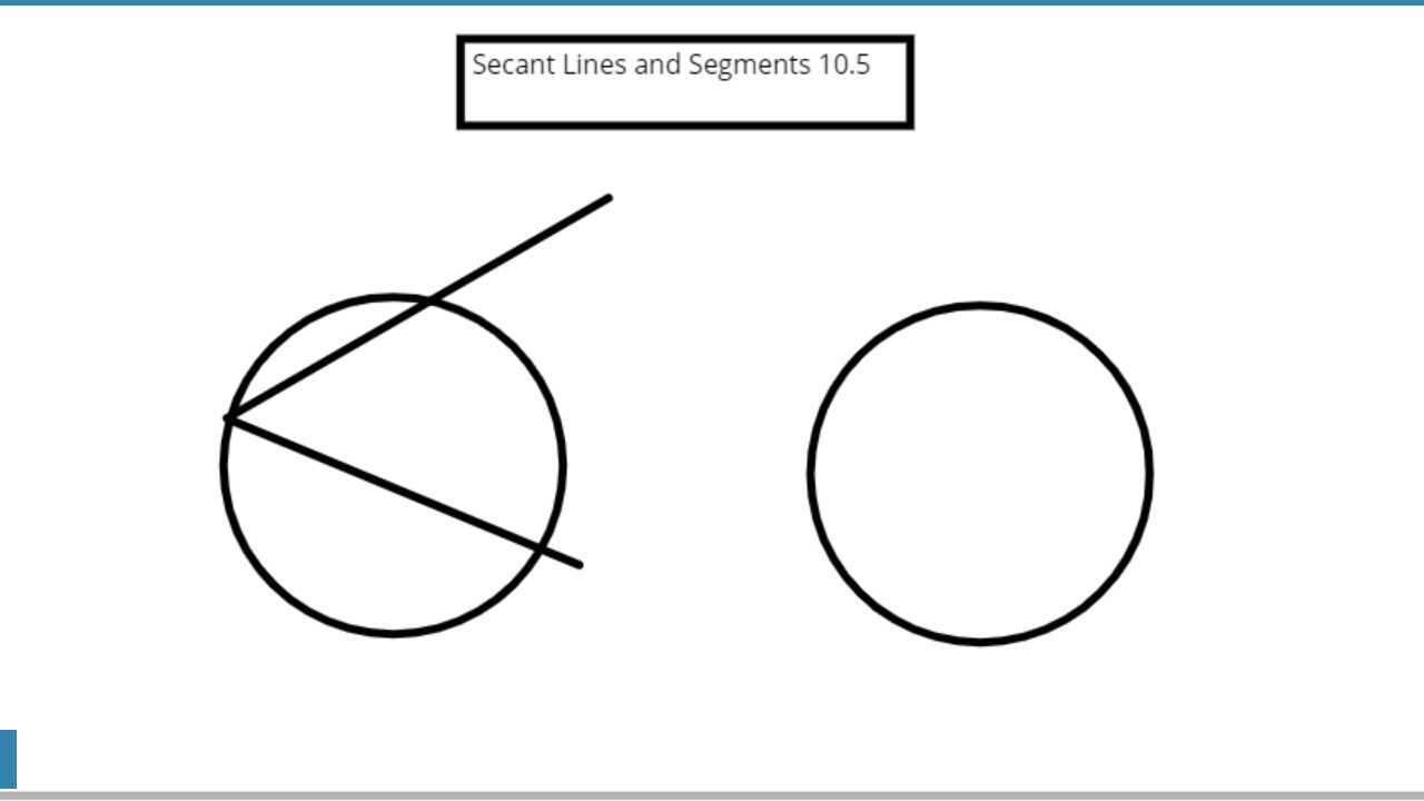 Secant Lines and Segments 10.5