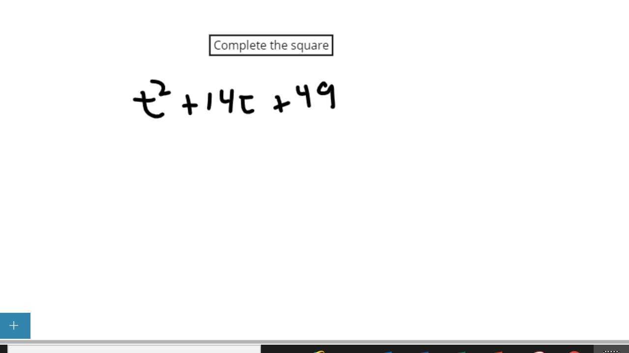 Complete the Square