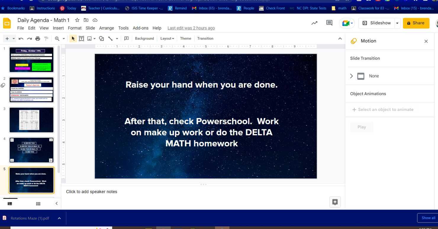 Math 8 (Fri, Oct 14)