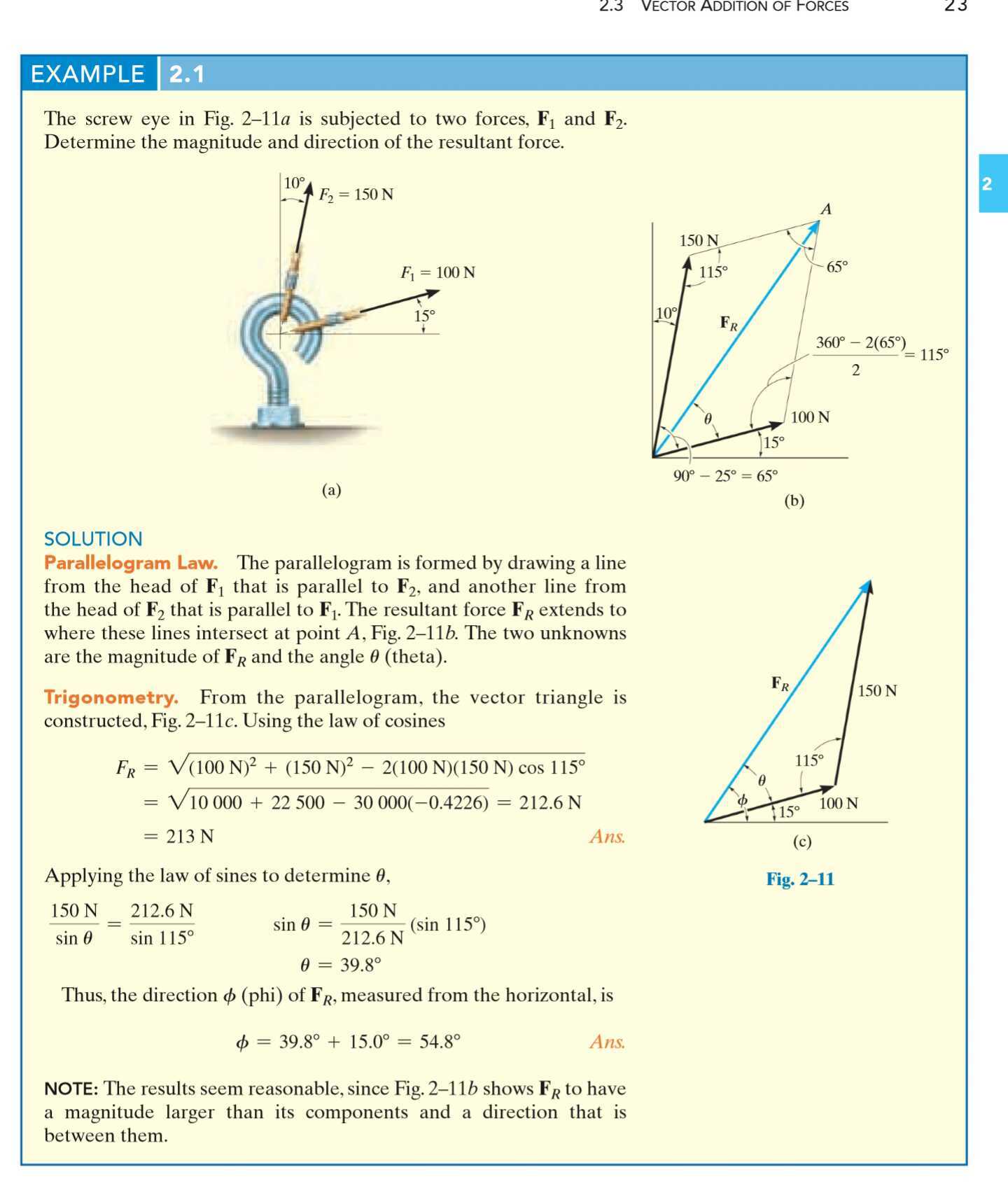 Chapter 2 Example Problem 2.1