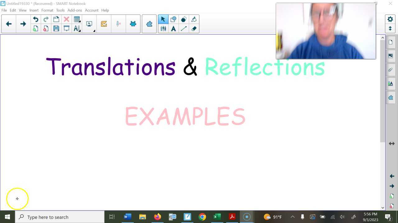 Translations & Reflections Examples