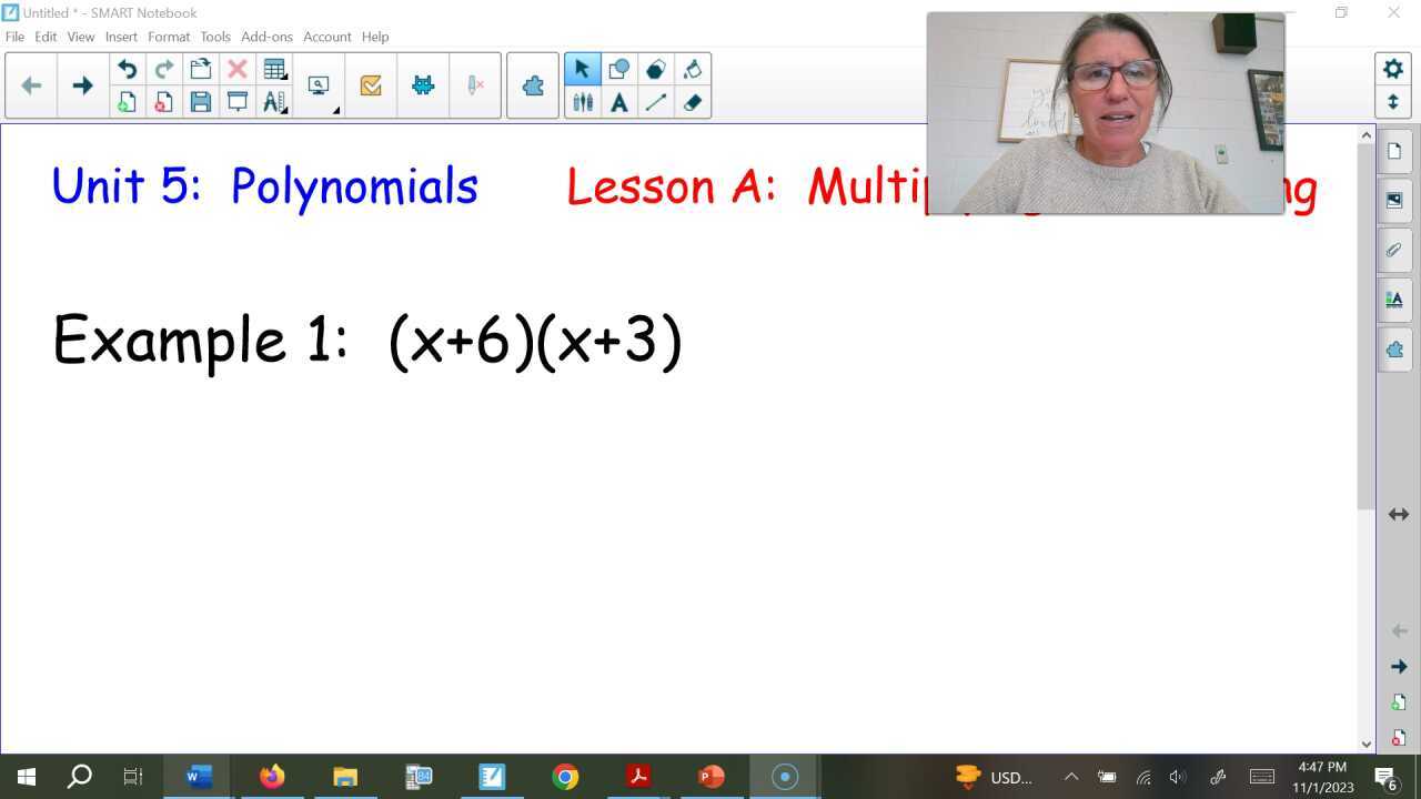 Multiplying & Factoring Polynomials