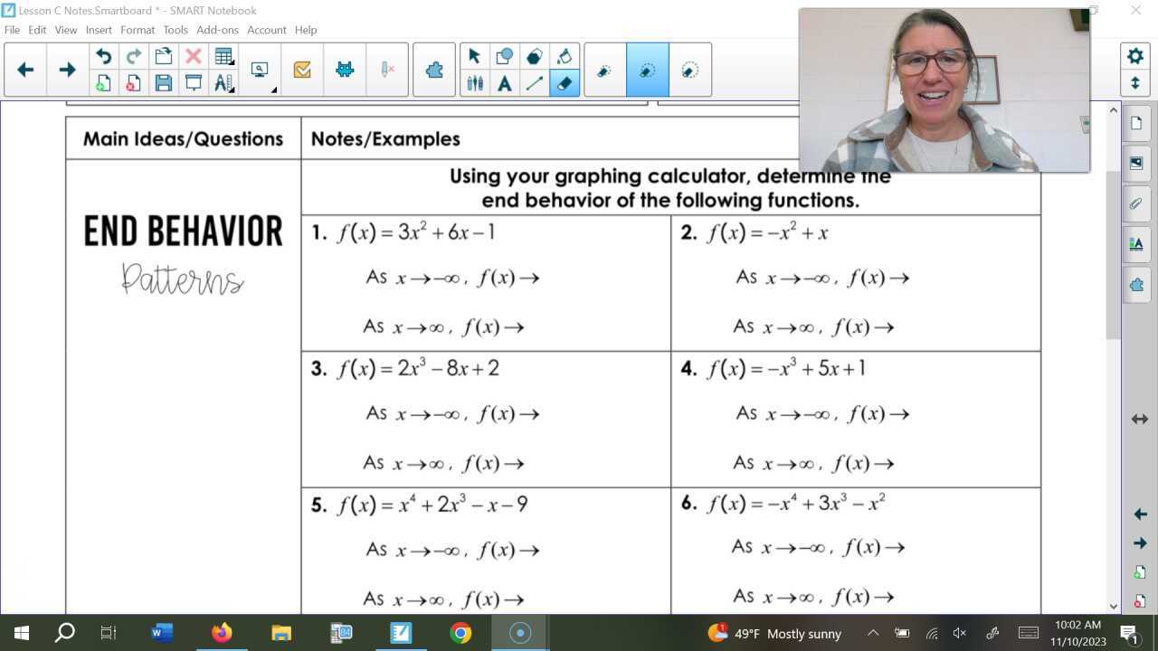 Polynomial End Behavior Algebraically