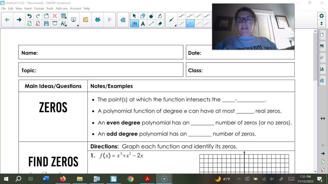 Finding Zeros on Calculator