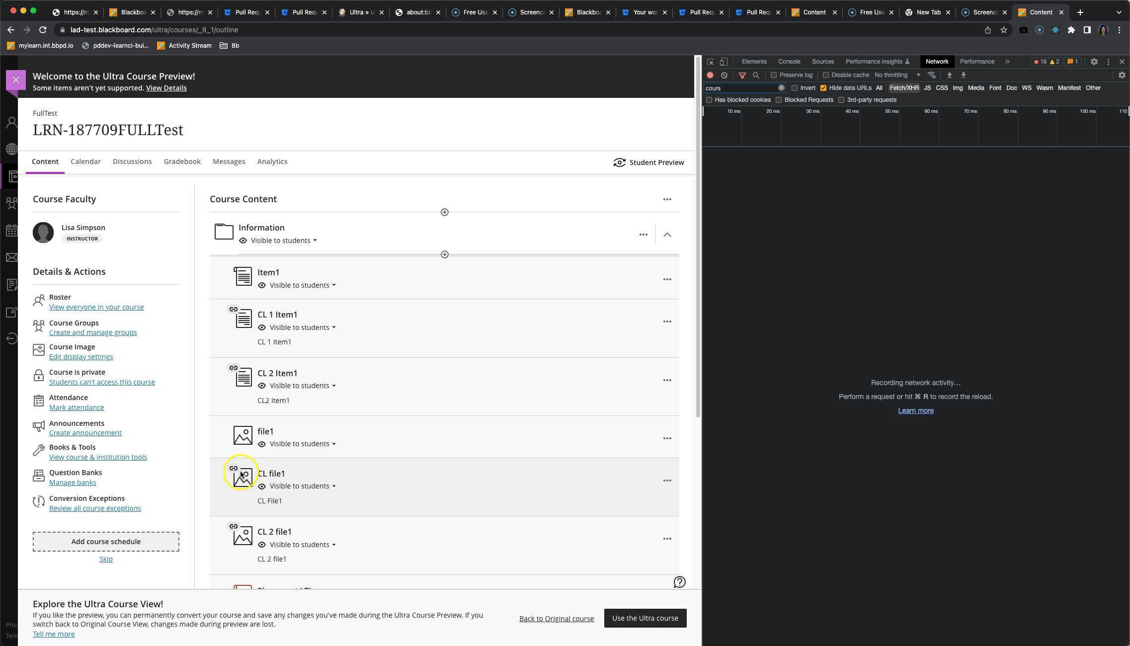 Epic branch: 2 patch requests to update visibility for target and ...
