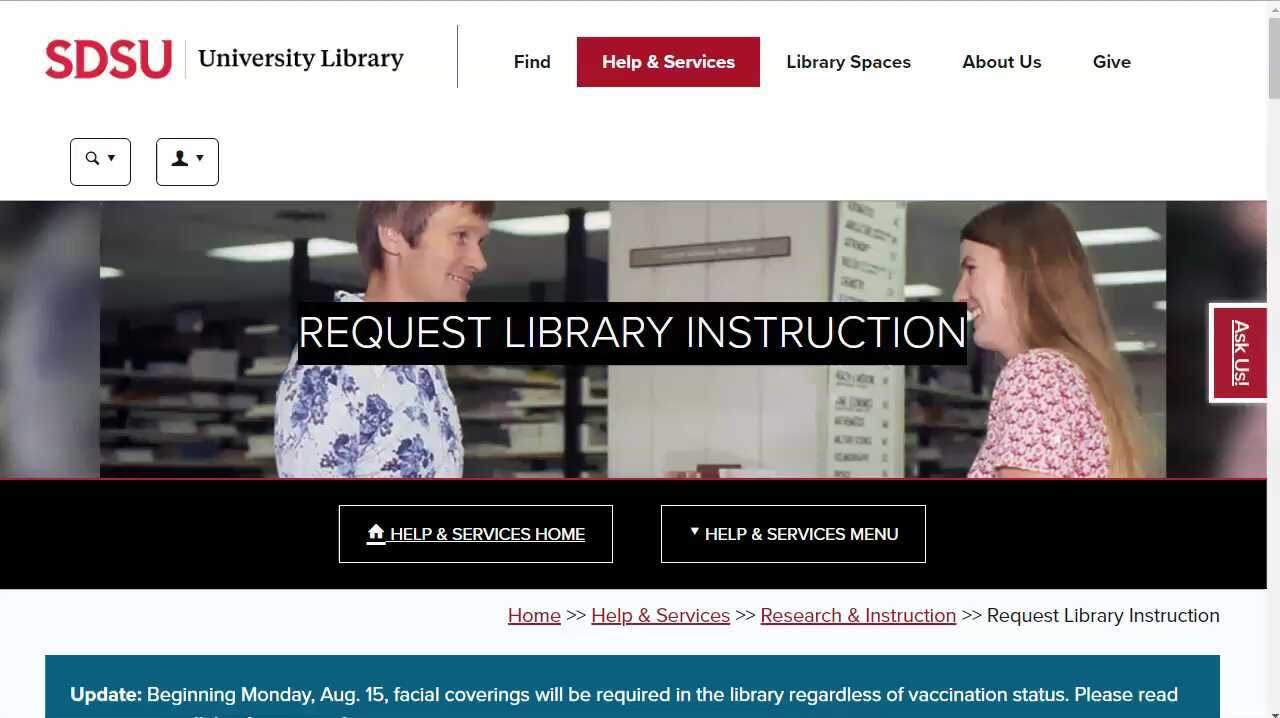 Make a Library Instruction Request
