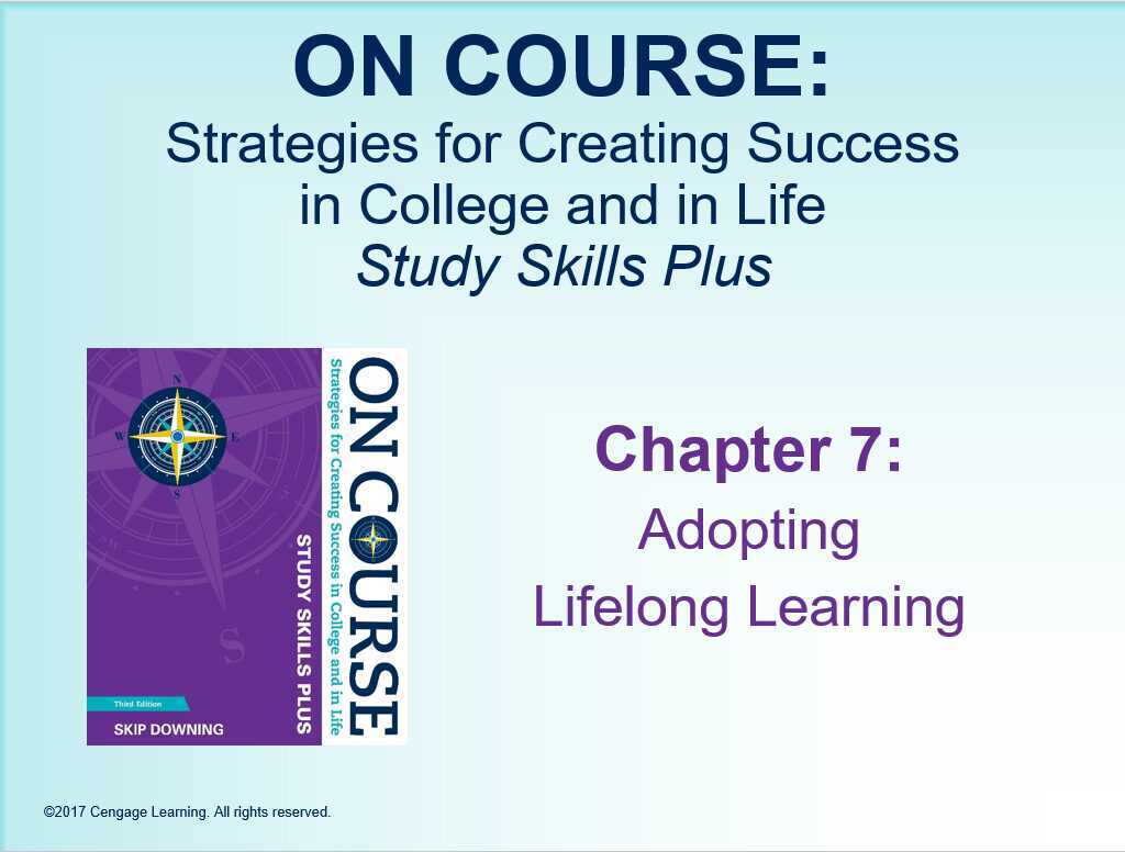 Chapter 7 Adopting Lifelong Learning
