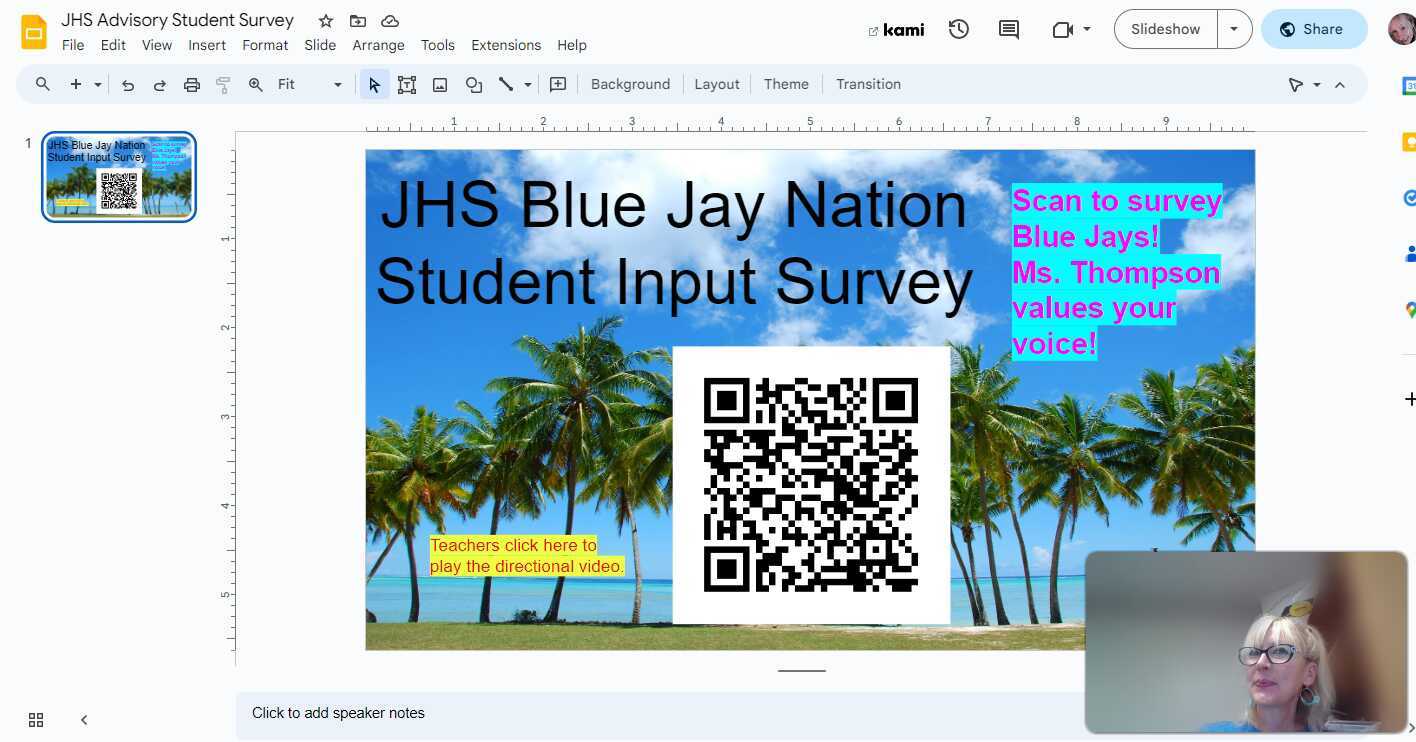 Student Survey Directions