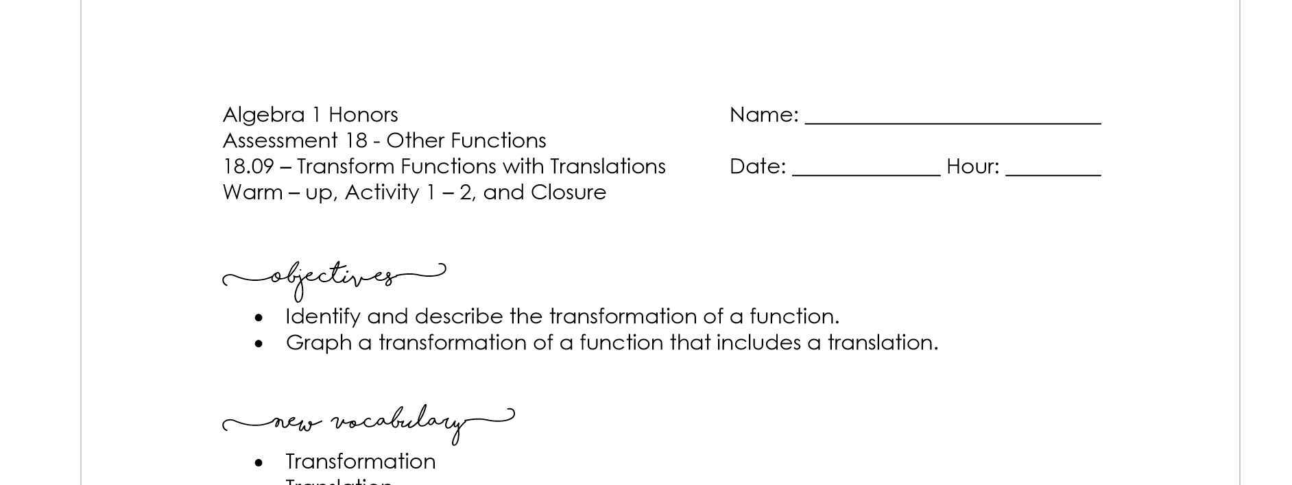 AH - 18.09 Transformations