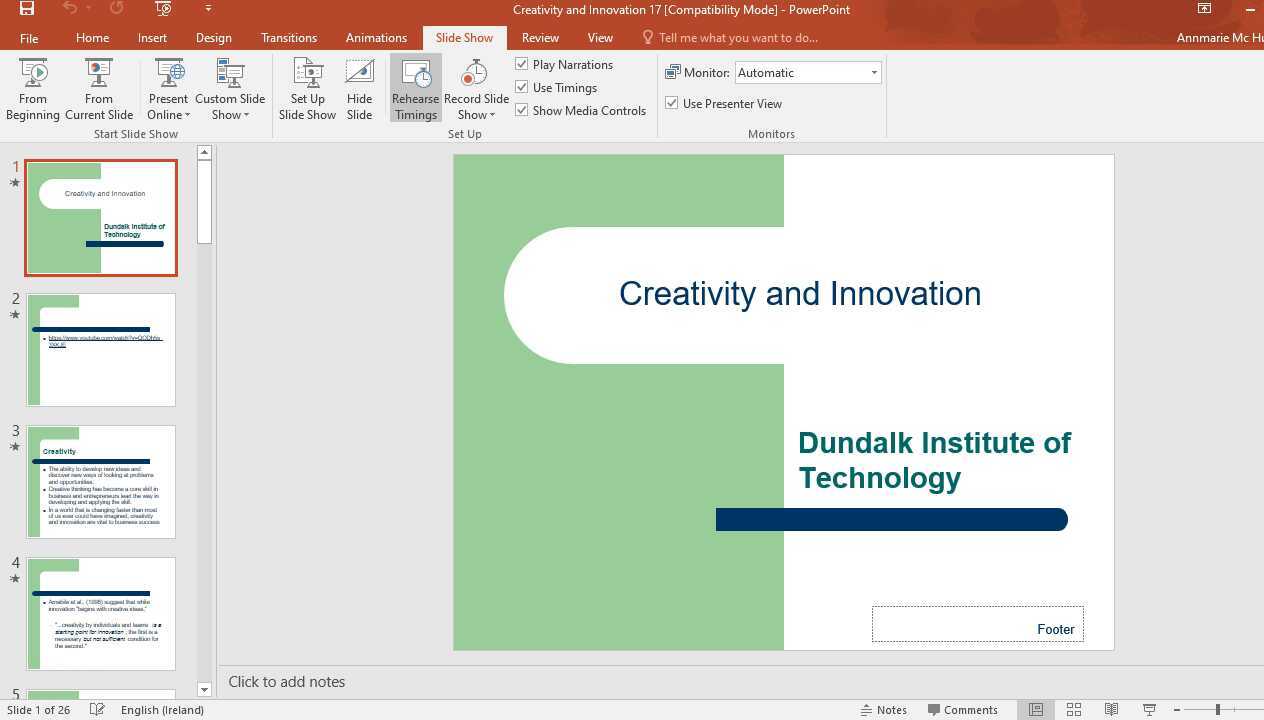 Class recording Part 2