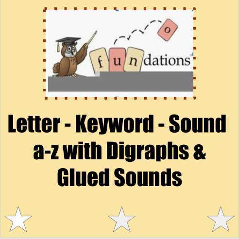 Letter-Keyword-Sound with Digraphs and Glued Sounds