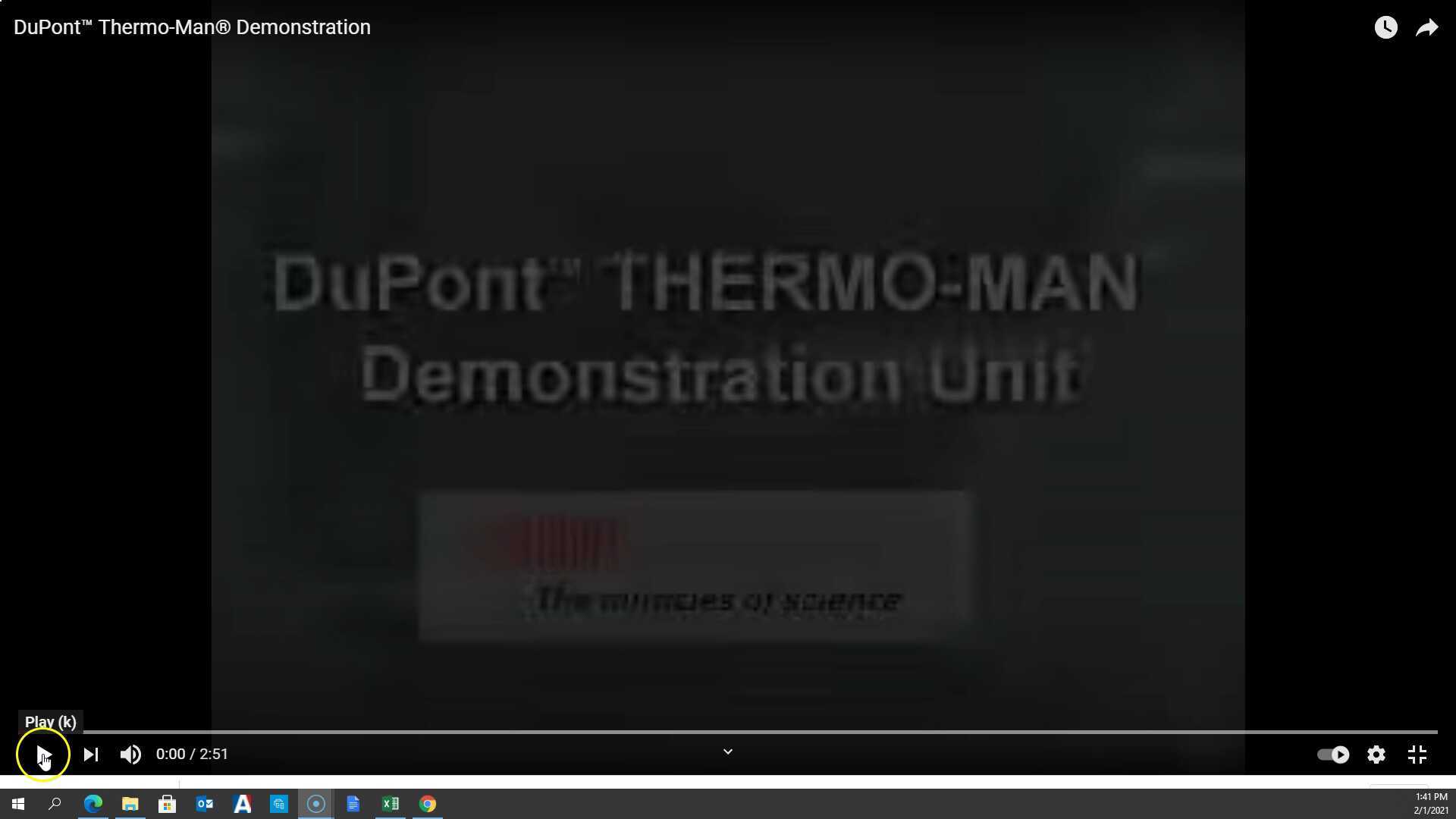 DuPont Thermo-Man Demonstration Unit