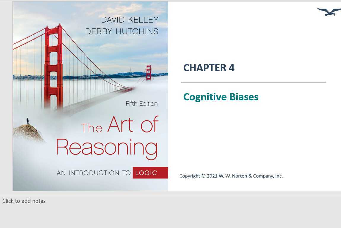 Chapter 4--Cognitive Bias