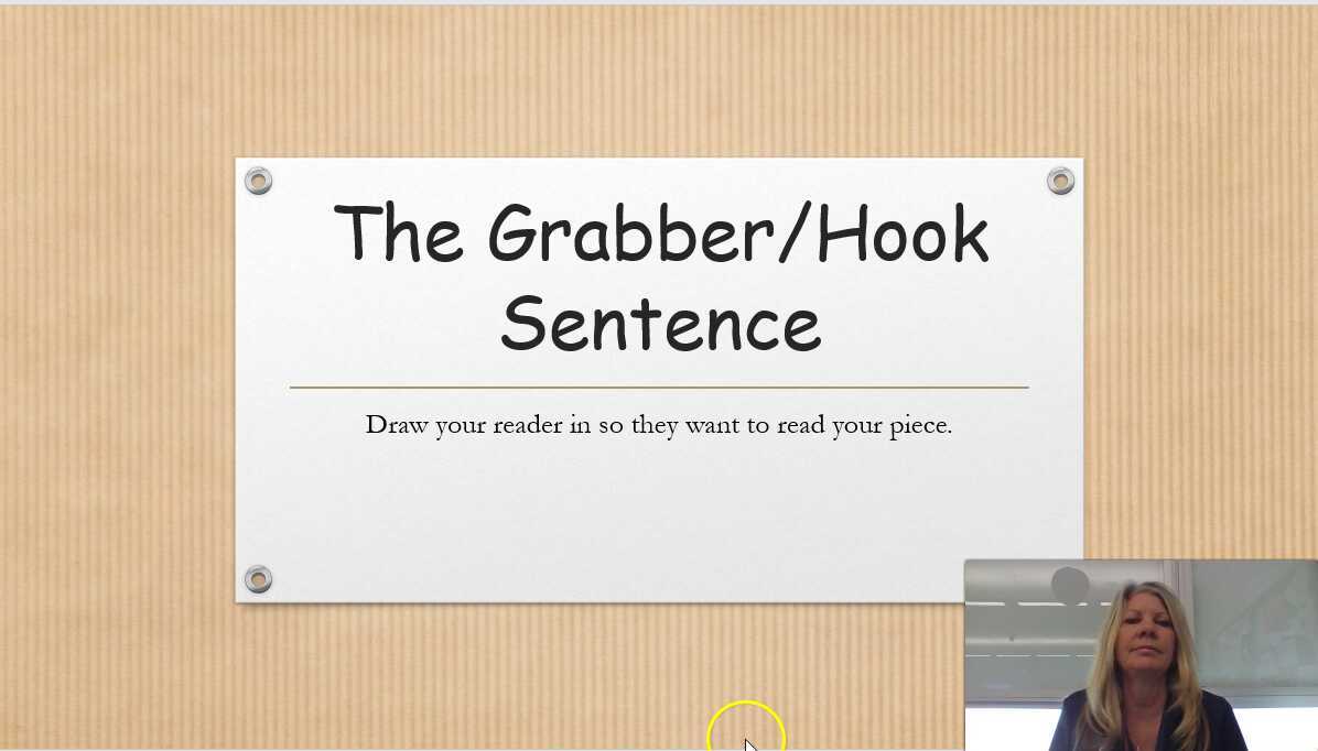 Paragraph Writing #2 Grabber/Topic/Concluding Sentences