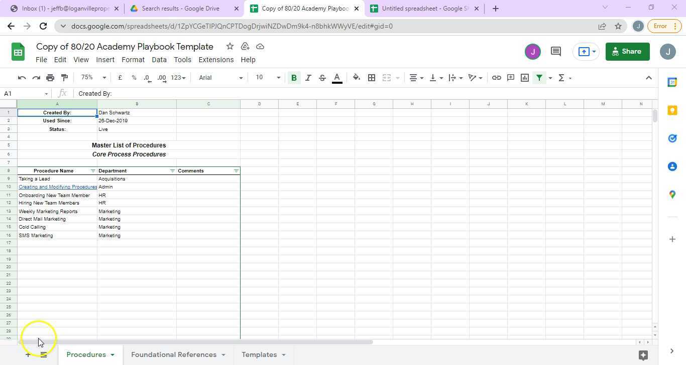 3.1.22 EA HOW TO CREATE MASTER LIST OF P&P