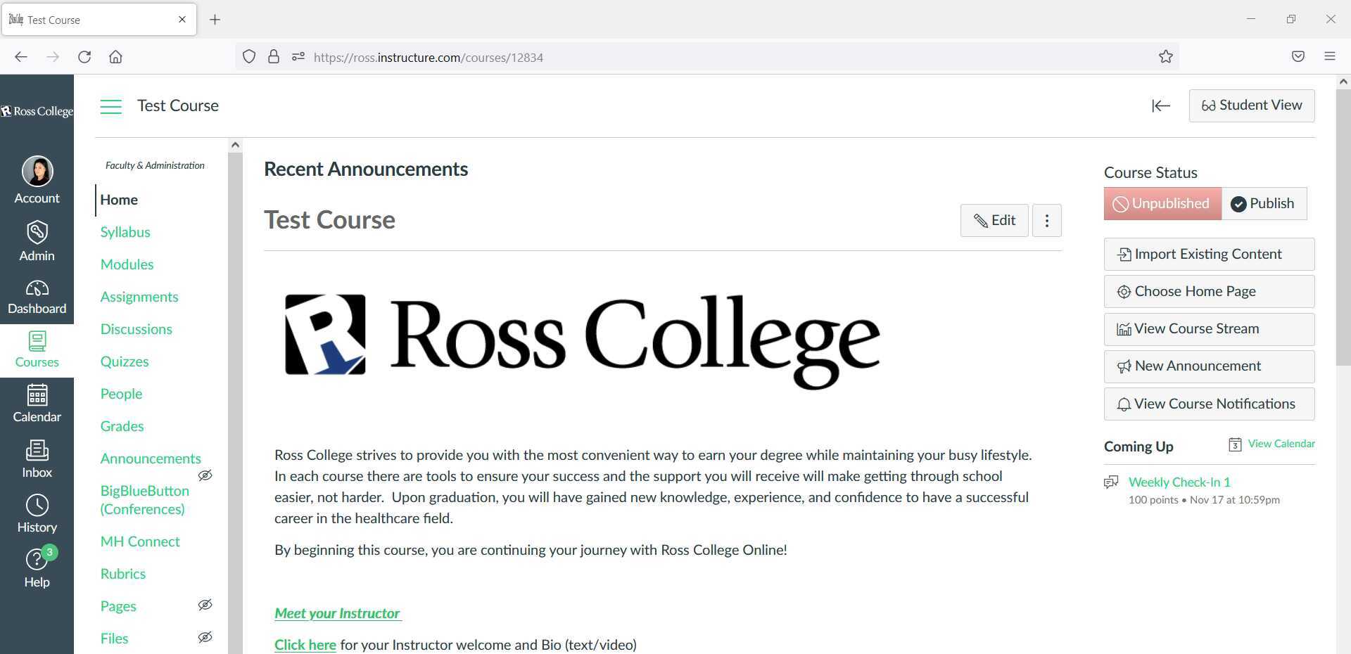 Ross College Discussion Guidelines