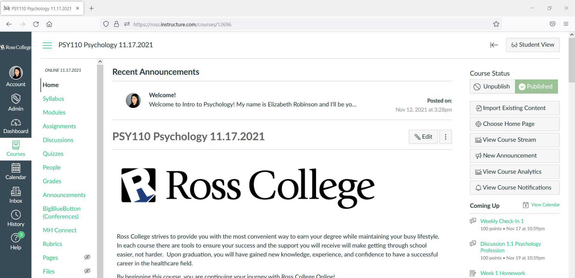 Ross College Orientation Part 1