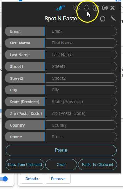 Notification Window Code