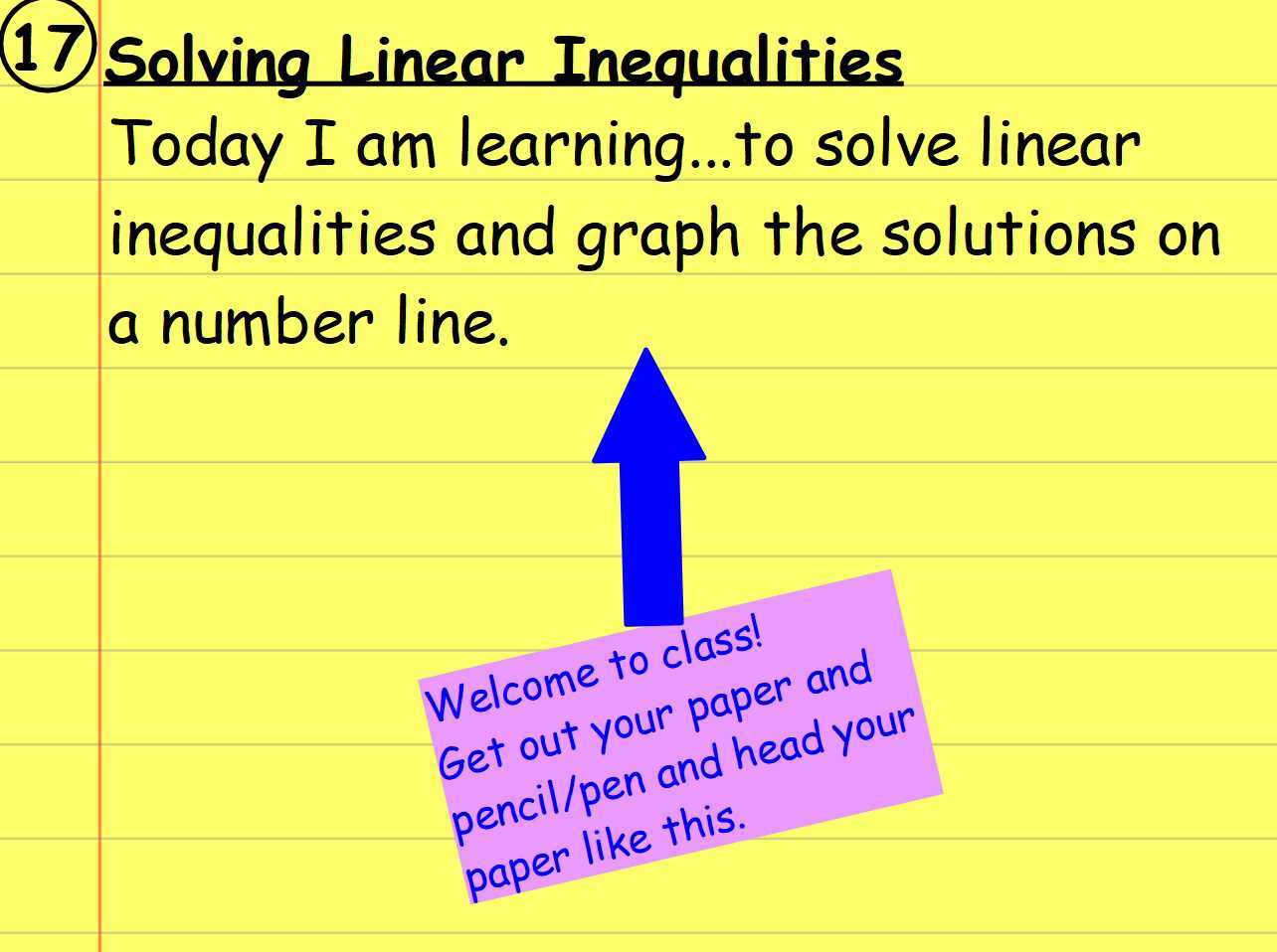 17 Solving Linear Inequalities Video Lesson