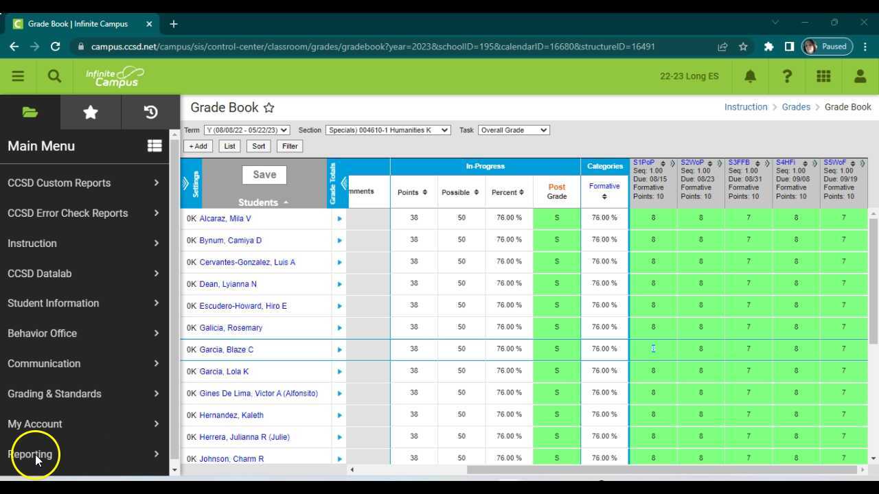 Transfer Grades in IC