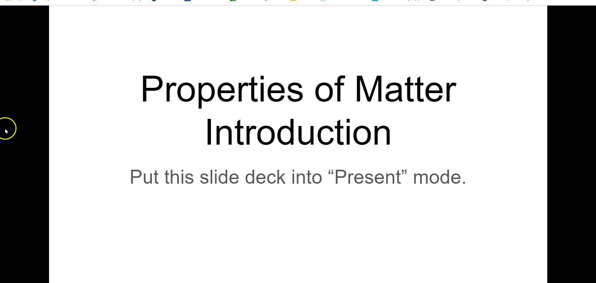 Properties of Matter Introduction