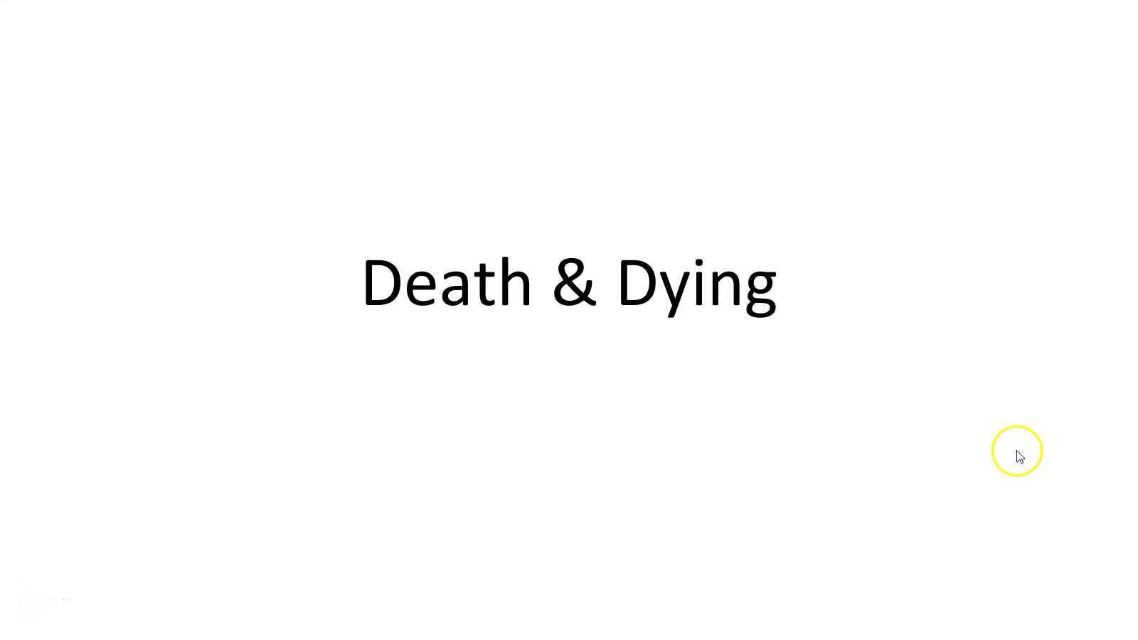 Death & Dying