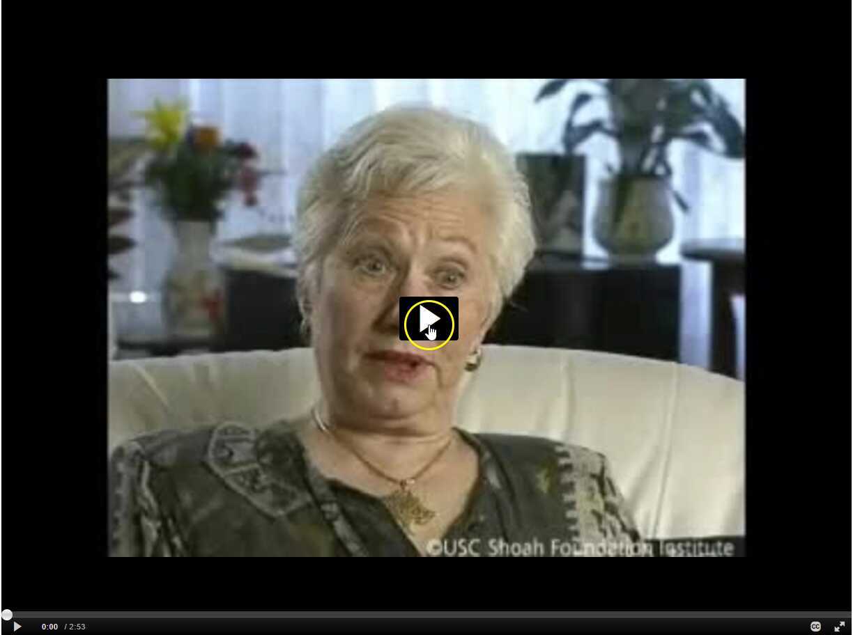 Renée Firestone on arriving at Auschwitz