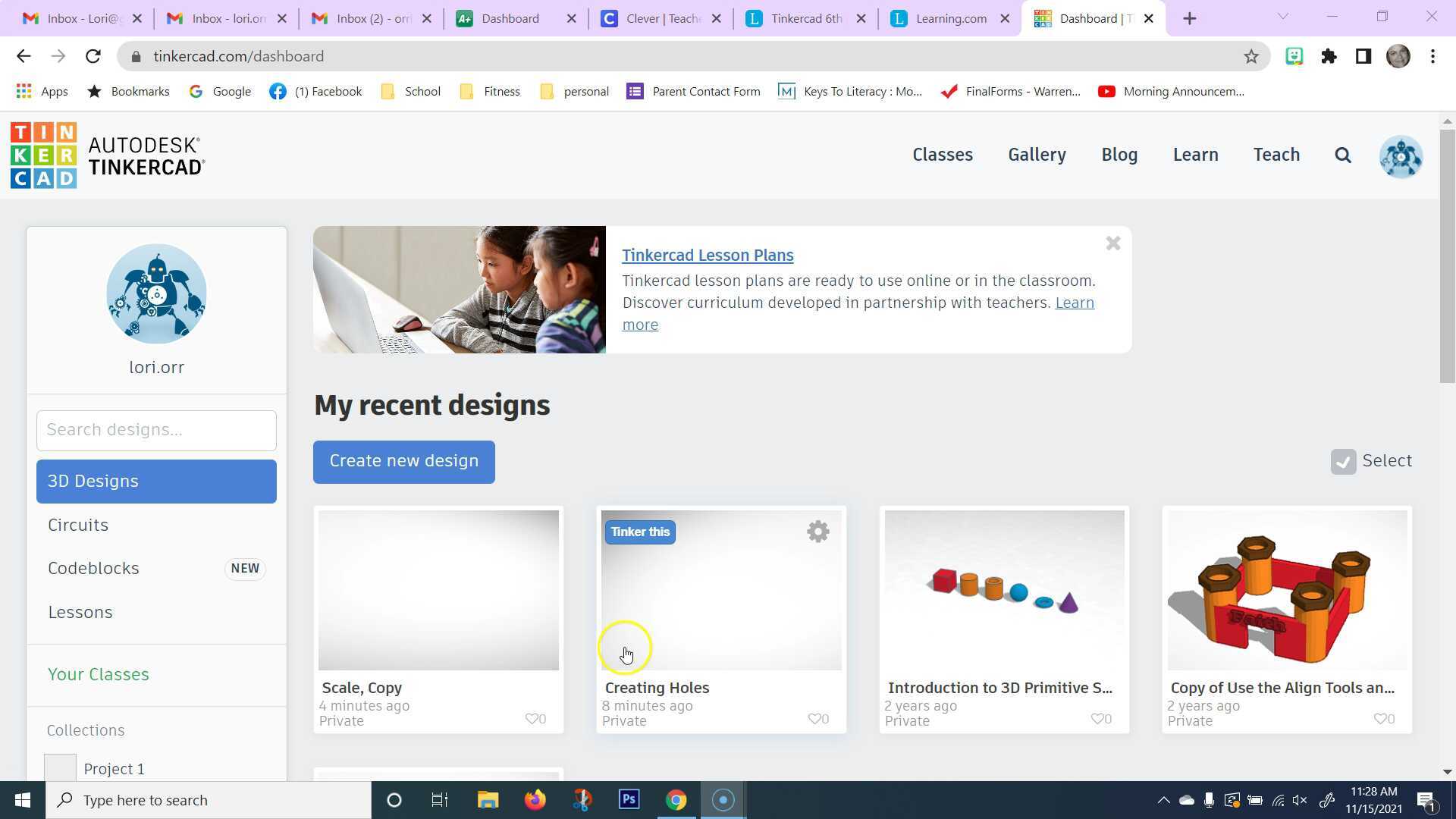 Let's Learn TinkerCAD steps 4-5