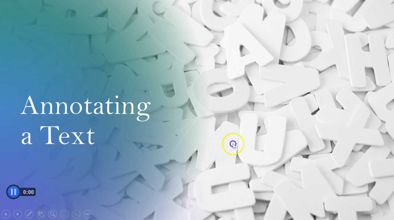 Annotating a Text