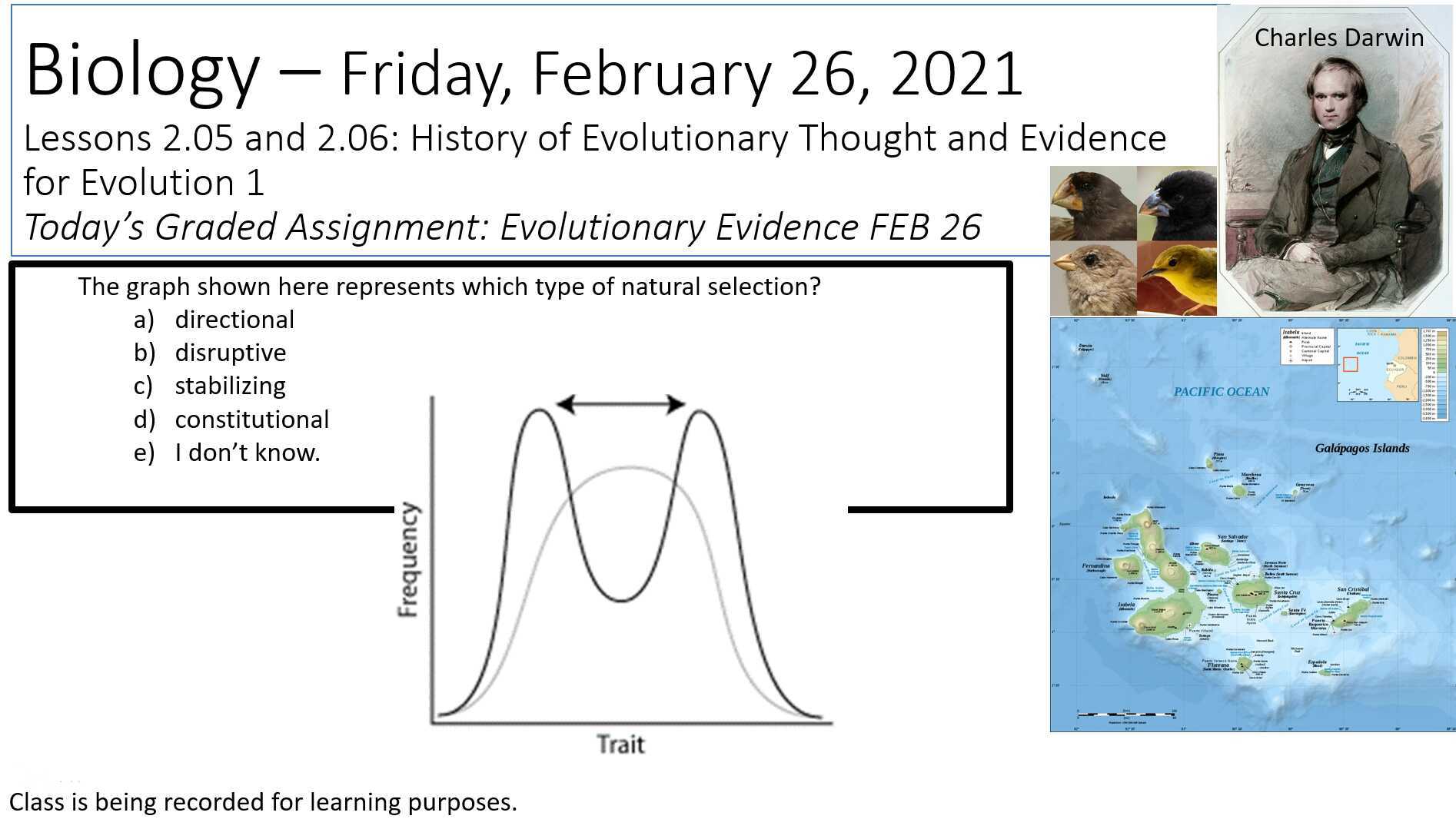 Lessons 2.05 and 2.06: History of Evolutionary Thought and Evidence for ...