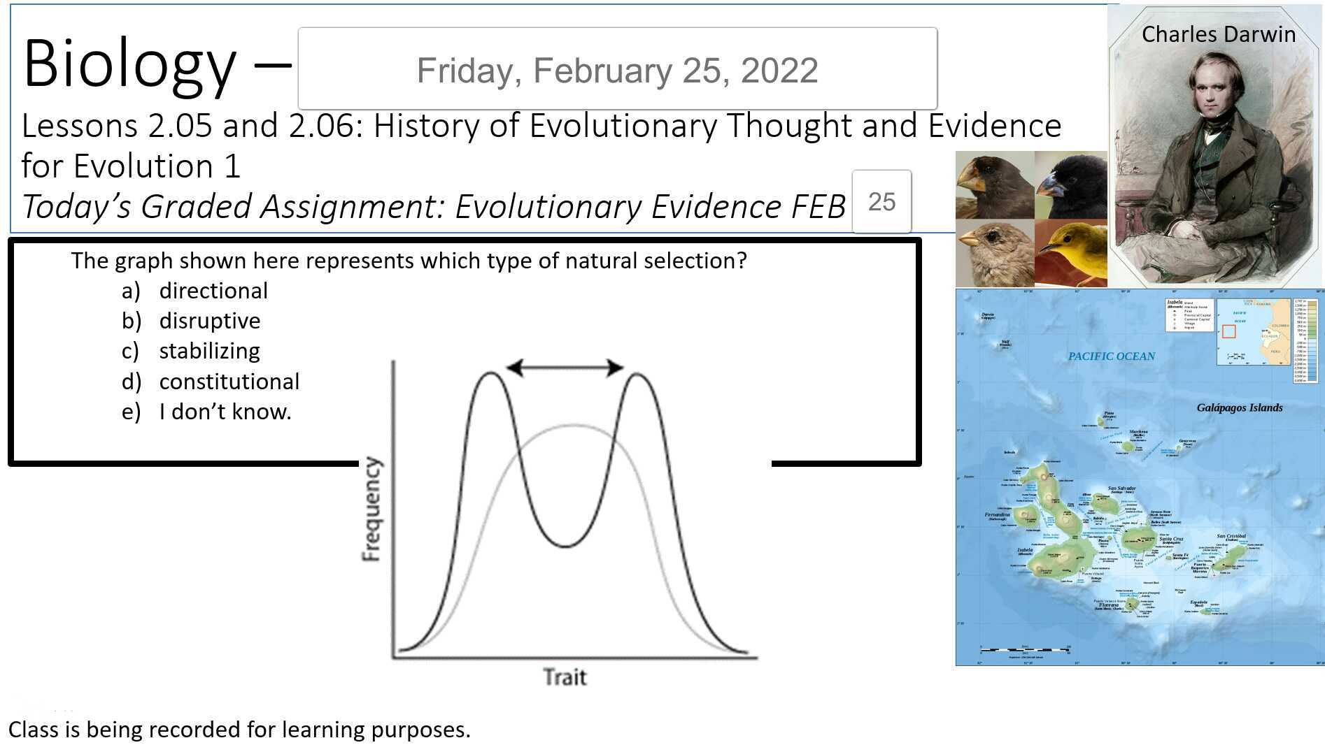 Lessons 2.05 and 2.06: History of Evolutionary Thought and Evidence for ...