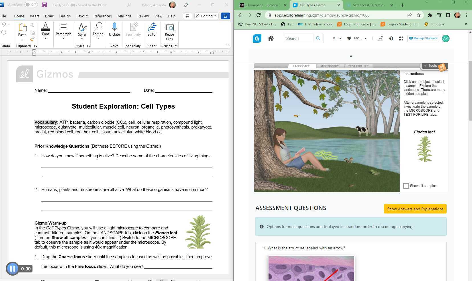 Adjusting Coarse and Fine Focus