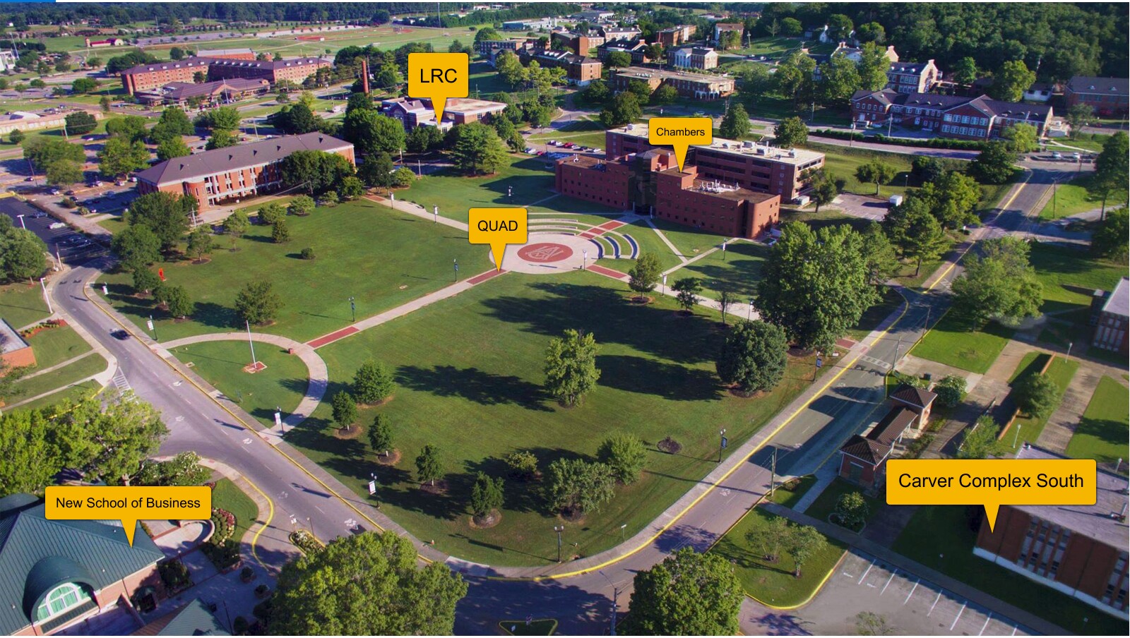 labeled campu with quad