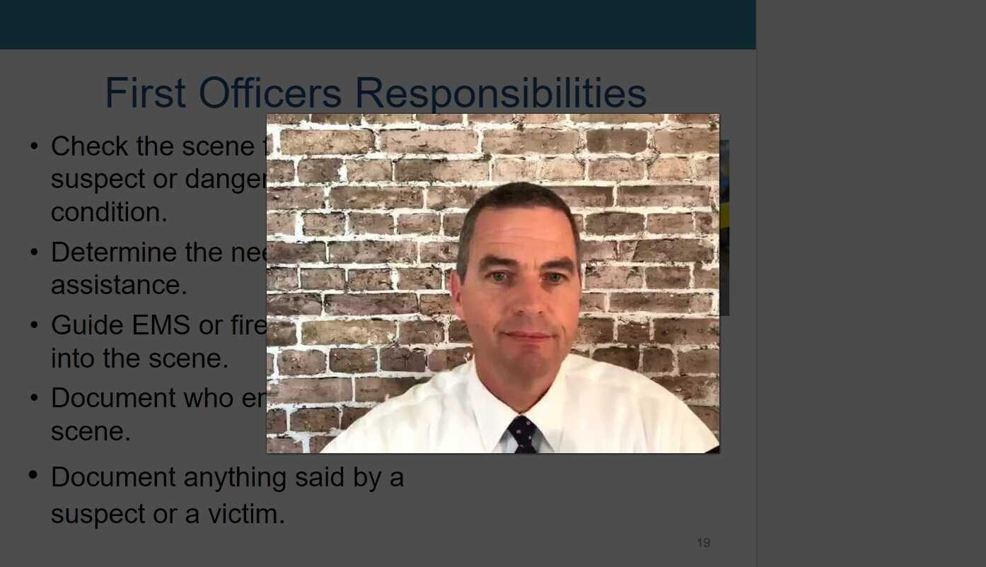 Preliminary Investigation and the First Officers on the Scene