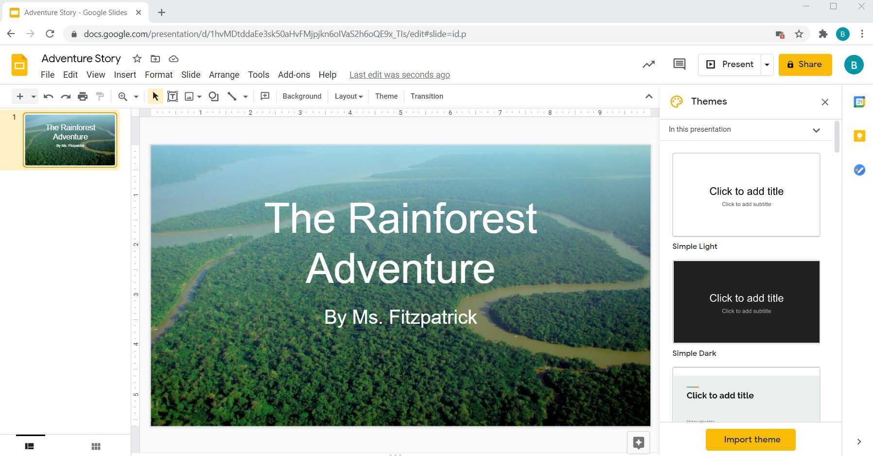 Formatting and Duplicating Slides