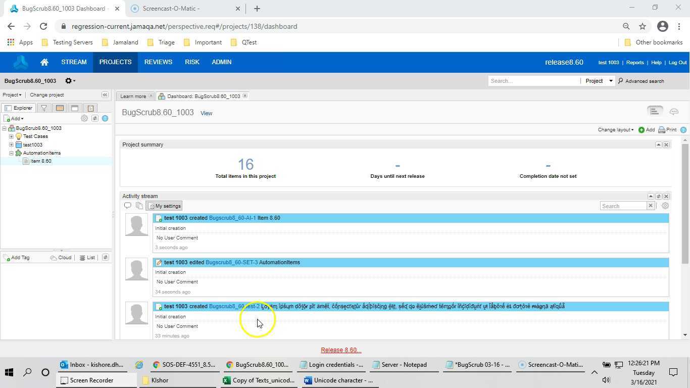 Jama Software Screencasts