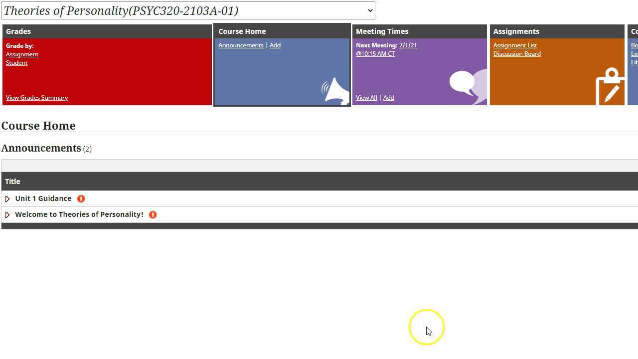 Personality CTU Class Examples & Write Ups