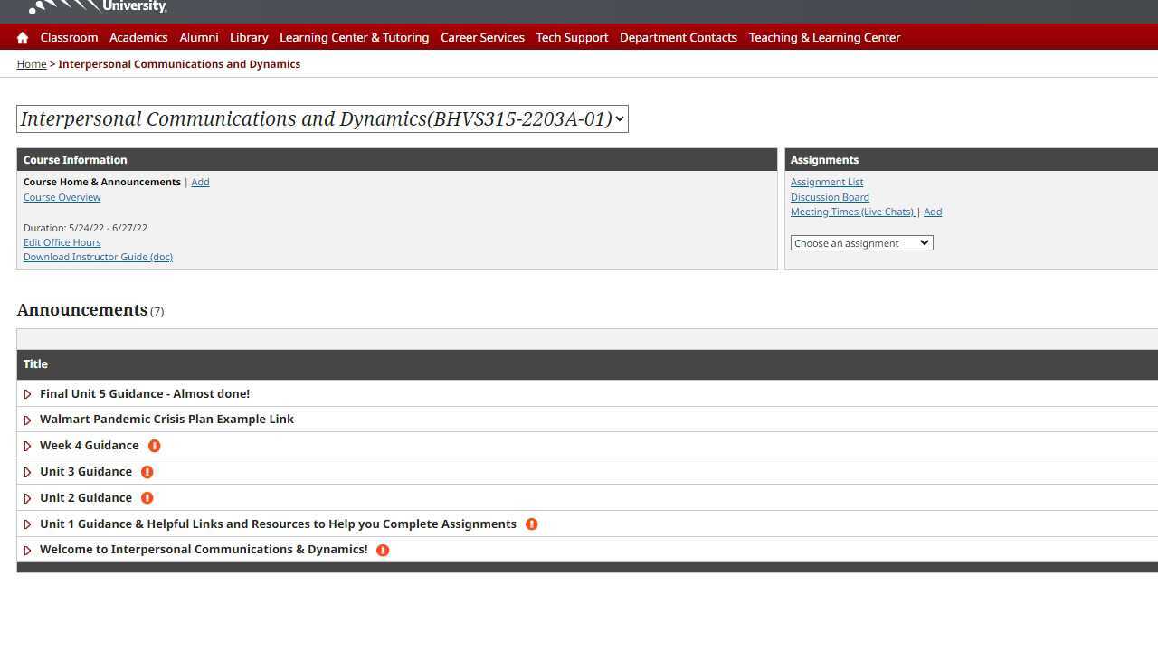 CTU Course Navigation Updated