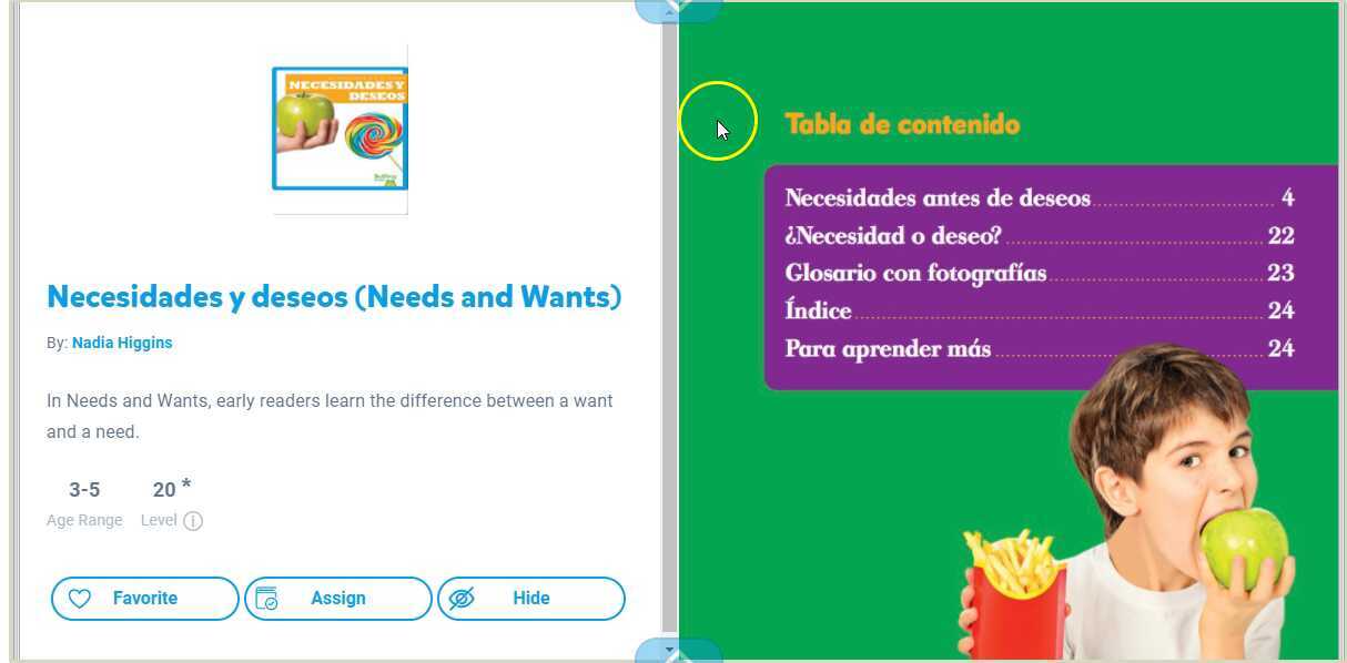 Libro de Necesidades y Deseos