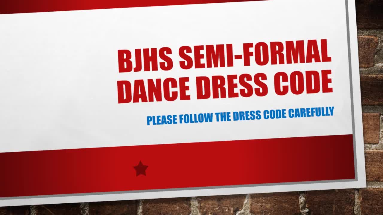 Semi-Formal Dance Dress Code